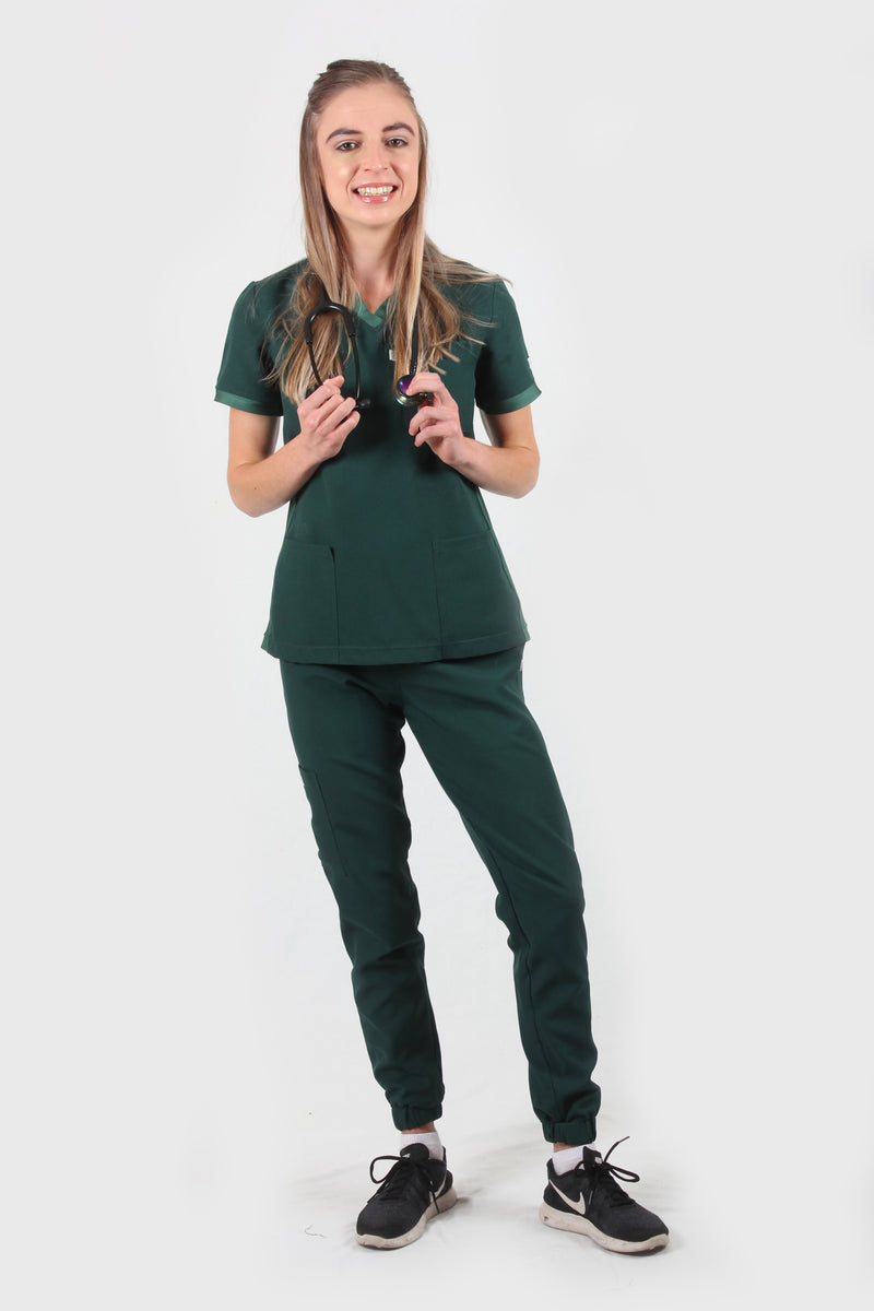 Women's Green Scrub Top – helpscrubs